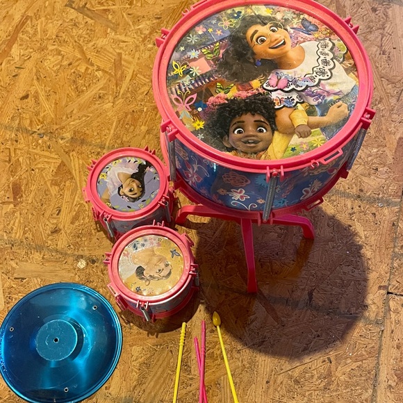 Toys | Kids Drum Set With Encanto Design Pink And Blue | Poshmark